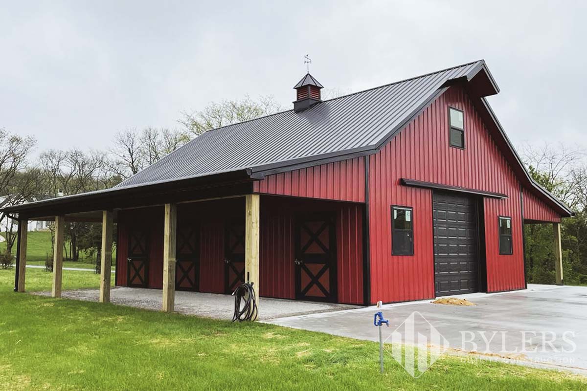 Fellhouser Horse Barn #1002 - Bylers Quality Construction