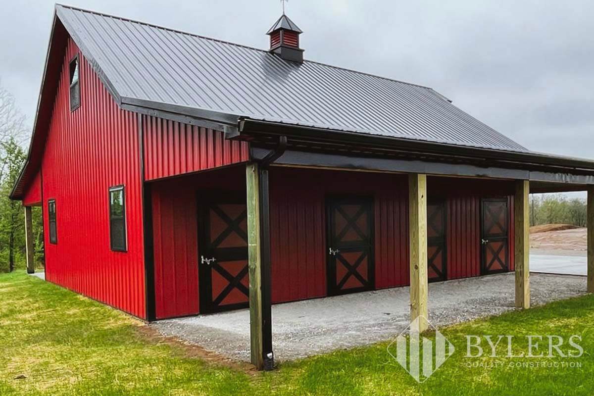 Fellhouser Horse Barn #1002 - Bylers Quality Construction